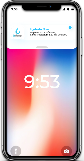 hDrop Hydration Wearable Monitor - Dehydration Sensor